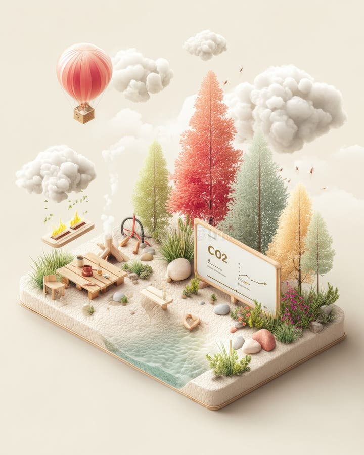 A Small Wooden Bench Amidst Nature: Embracing Net Zero and Carbon ...