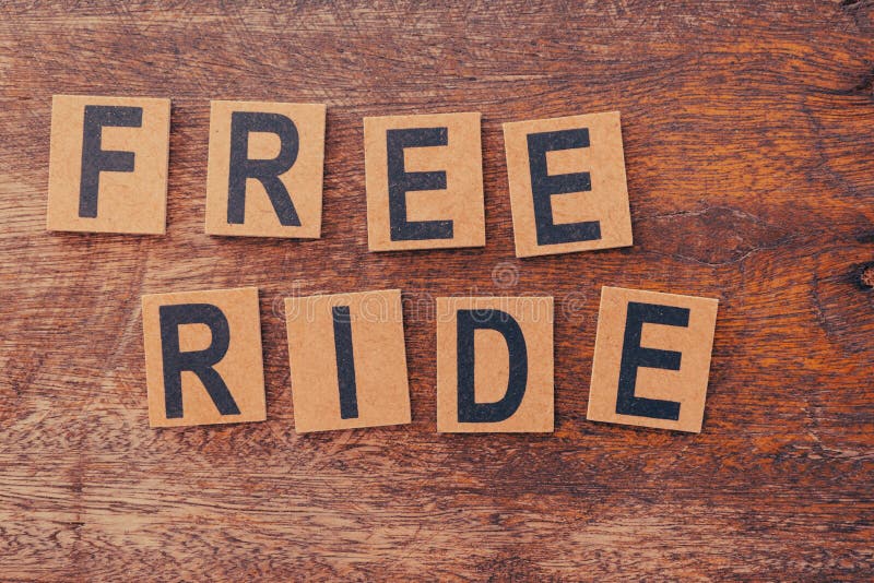 Small Wooden Blocks Forming the Words Free Ride Stock Photo - Image of ...