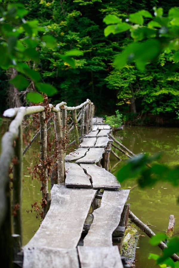 Small wooden bridge stock image. Image of beautiful - 262207865