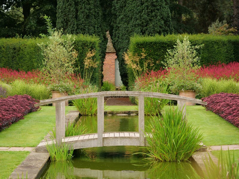 Small Wooden Bridge in Nature Captured on a Sunny Day Stock Photo ...