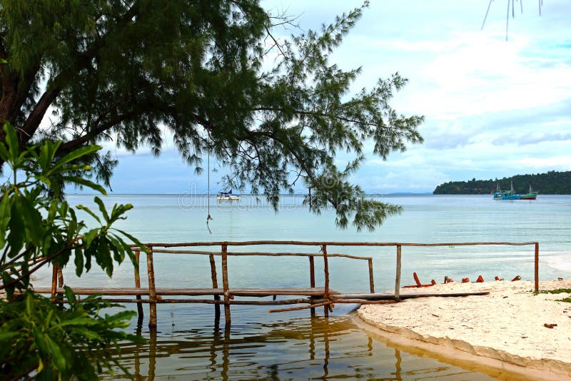 Small wooden bridge stock image. Image of cartoon, colorful - 79110903