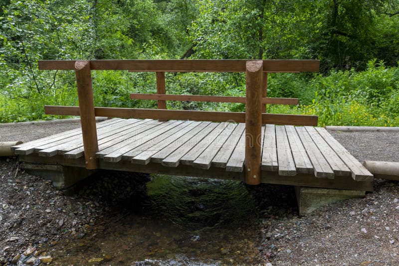Small Bridge Over the Stream Stock Photo - Image of ferry, path: 181145726
