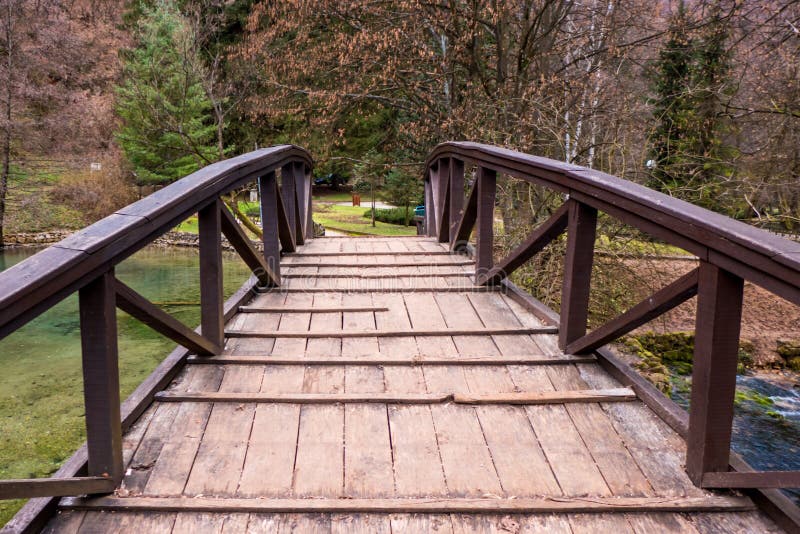 Small wooden bridge stock photo. Image of park, nature - 44257030