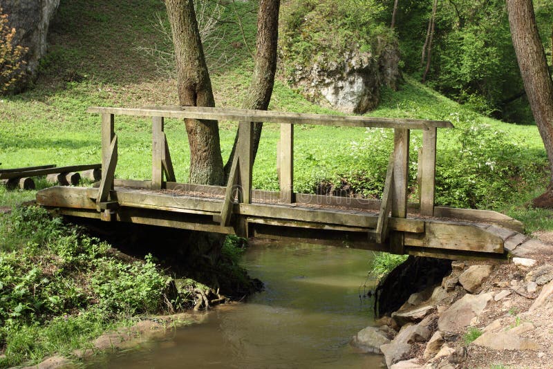 Small wooden bridge stock photo. Image of river, journey - 40176676