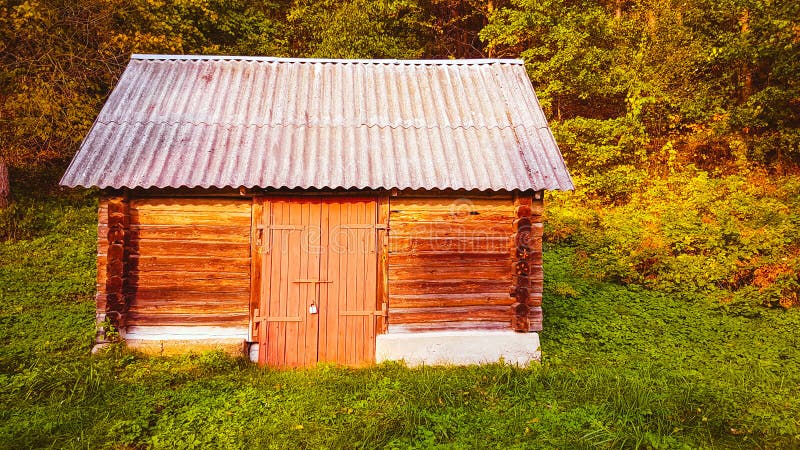Small wooden hut stock photo. Image of tiny, building - 78170558