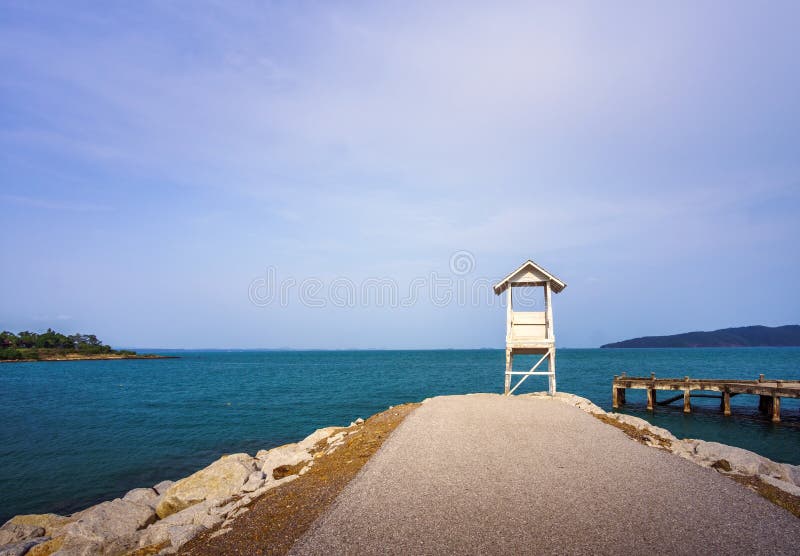 Old Wood Lighthouse stock photo. Image of historic, national - 74577280