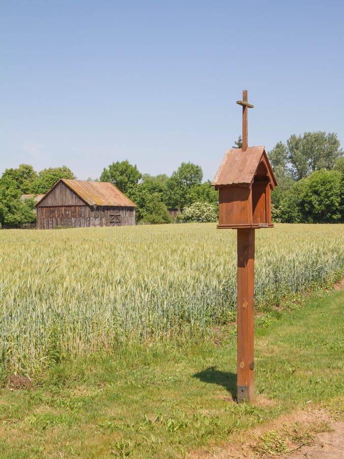 A wooden shrine stock photo. Image of primal, shrine - 94615510