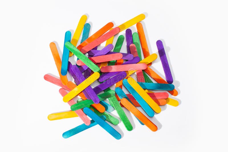 Small Wooden Sticks for Children Math Counting Stock Image - Image of ...