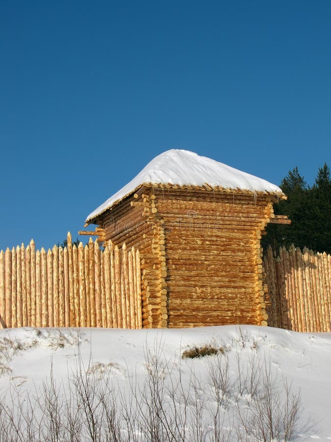 Small wooden tower stock photo. Image of architecture - 13504830