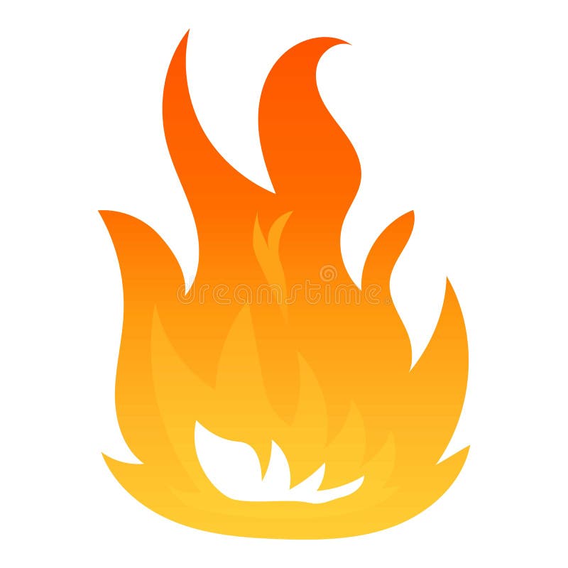 Small Woods Fire Icon. Flat Illustration Of Firecamp Vector Icon For ...