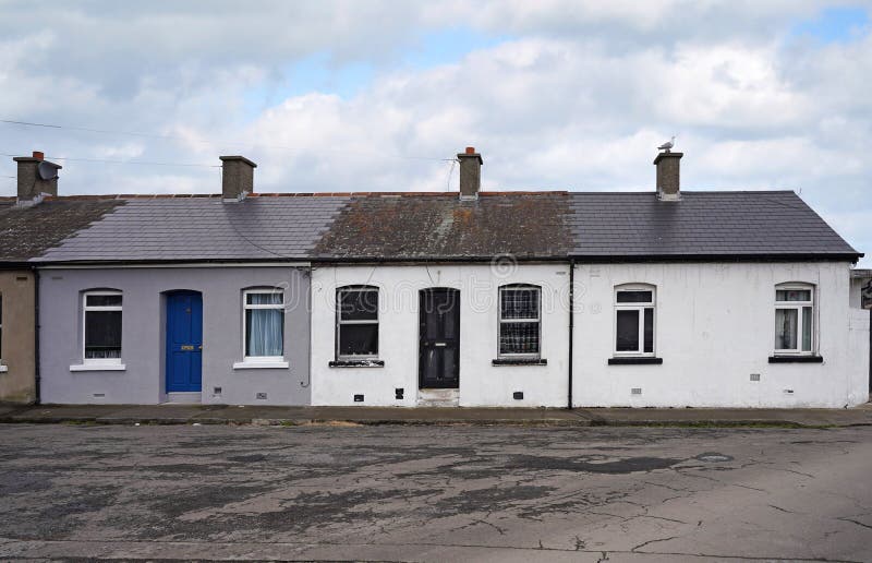 Small Working Class One Story Houses Stock Image - Image of industrial ...