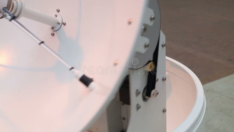 A Small Working Model of the Spinning Satellite Stock Video - Video of ...