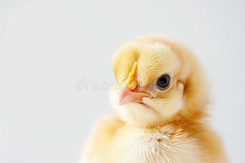 A Small Yellow Chicken Seen from Up Close Stock Image - Image of ...