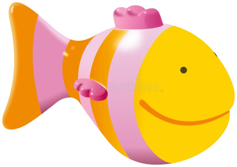 Funny pink fish stock illustration. Illustration of water - 31104238