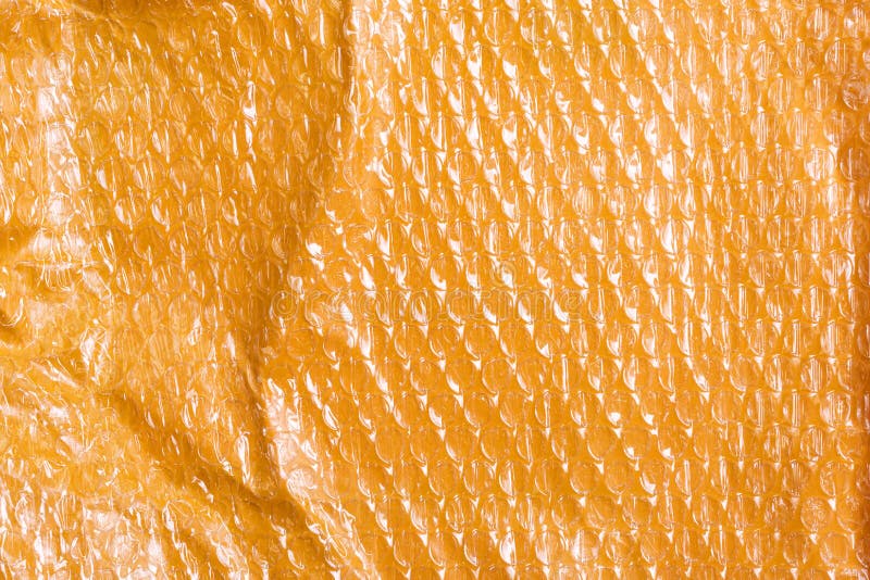 Small Yellow Post Packet Packaging Texture. Plastic Bubble Wrap ...