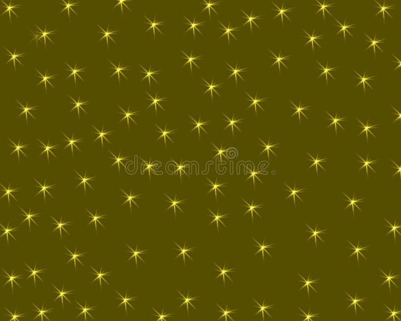 Small Yellow Stars on a Dark Yellow Background Stock Illustration ...