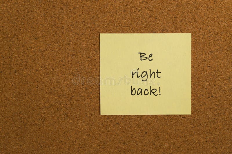 Small Yellow Sticky Note on Office Noticeboard Stock Image - Image of ...