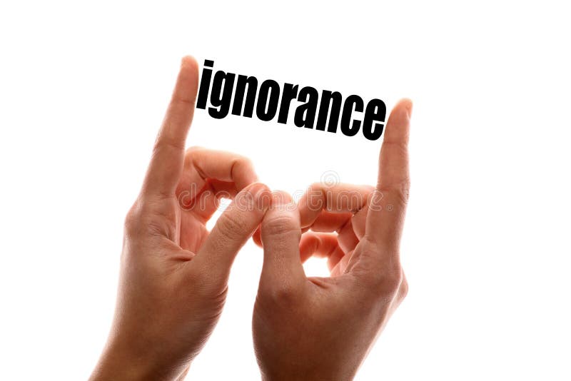 Smaller ignorance stock image. Image of neglect, word - 54527595
