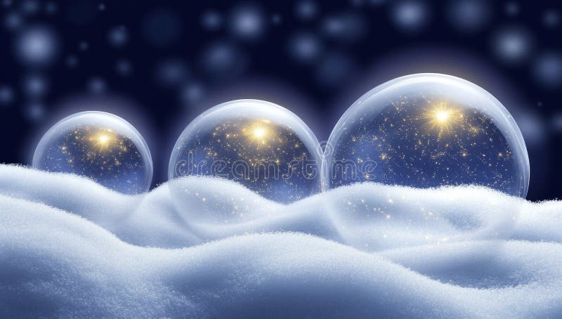 Smaller Spheres Surround a Large Sphere, Which is Floating Above an ...