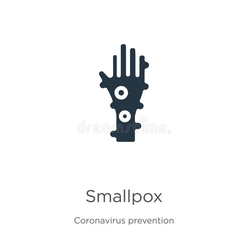 Smallpox Icon Vector. Trendy Flat Smallpox Icon from Coronavirus ...