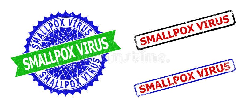 SMALLPOX VIRUS Rosette and Rectangle Bicolor Watermarks with Unclean ...