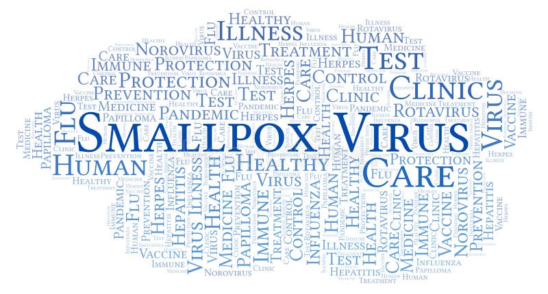 Smallpox Virus Word Cloud, Made with Text only. Stock Illustration ...