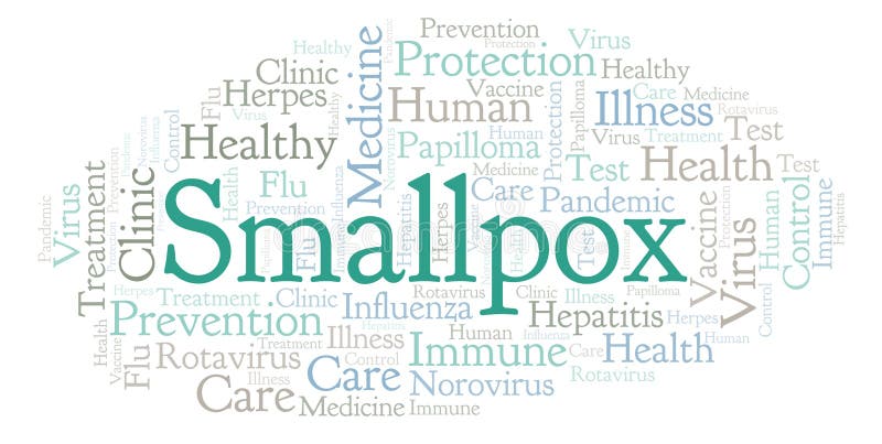 Smallpox Word Cloud, Made with Text only. Stock Illustration ...