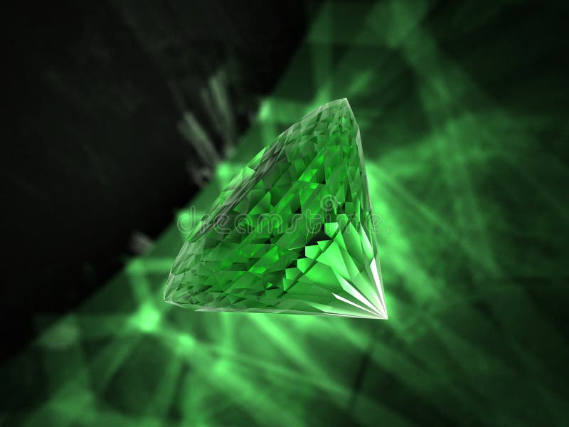 Smaragd stock illustratie. Illustration of kleur, rijkdom - 17407626