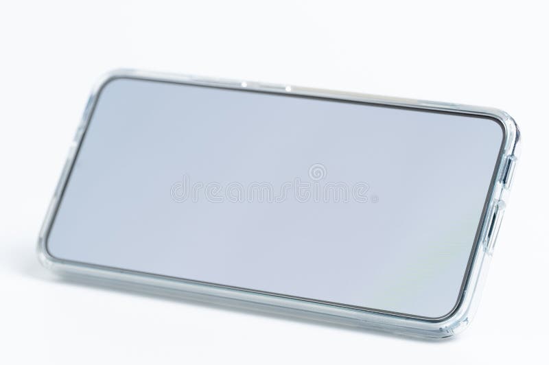 Smarphone in Transparent Cover Stock Image - Image of mock, mobile ...