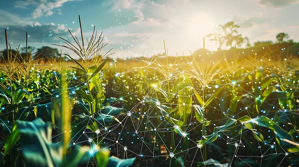 Smart Agriculture Corn Field Technology Innovation Iot Sensor Data ...