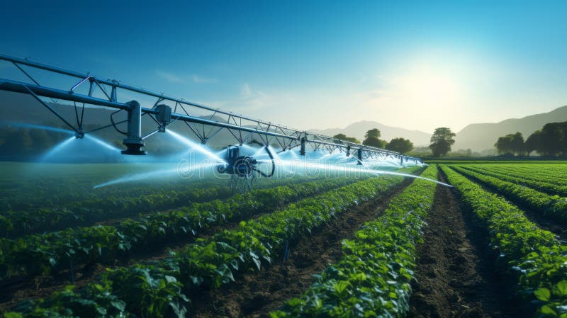 Smart Agriculture Solutions a Smart Irrigation System Watering Crops in ...
