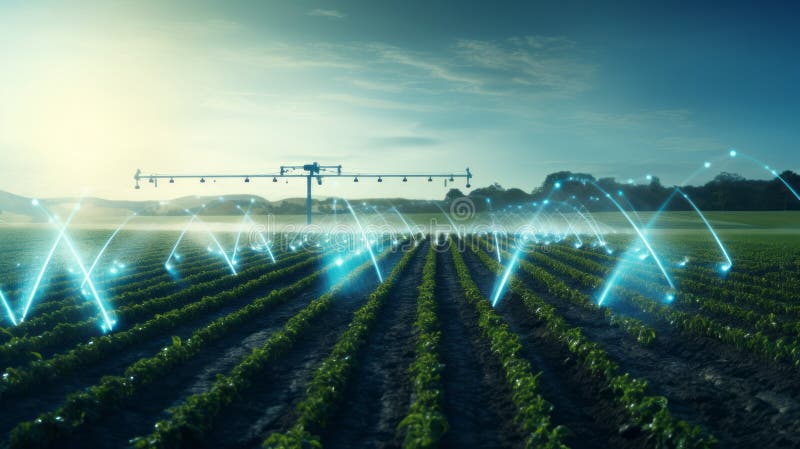 Smart Agriculture Solutions a Smart Irrigation System Watering Crops in ...