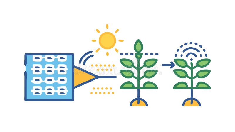 Smart Agriculture System Icon, Automated Farming, Crop Optimization ...