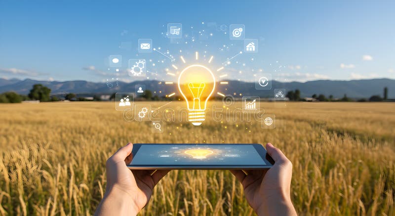 Smart Agriculture Technology Innovation in Wheat Field Using Tablet for ...