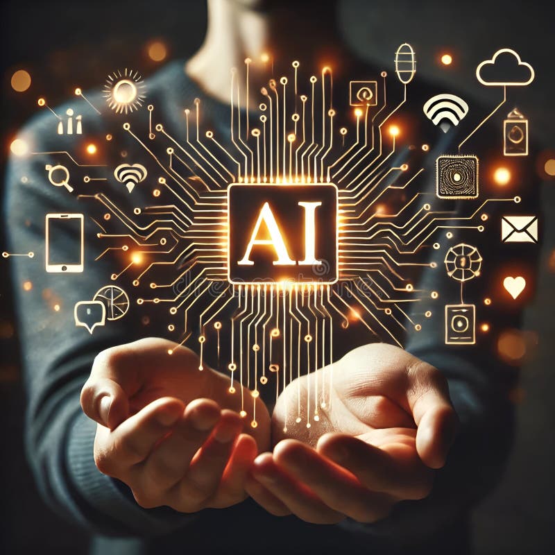 Smart Ai Art and with Ai Logo Stock Illustration - Illustration of ...