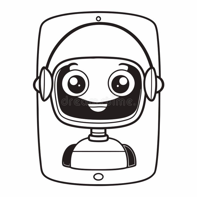 Smart AI Assistant Icon . Your Friendly Digital Chatbot Stock Vector ...