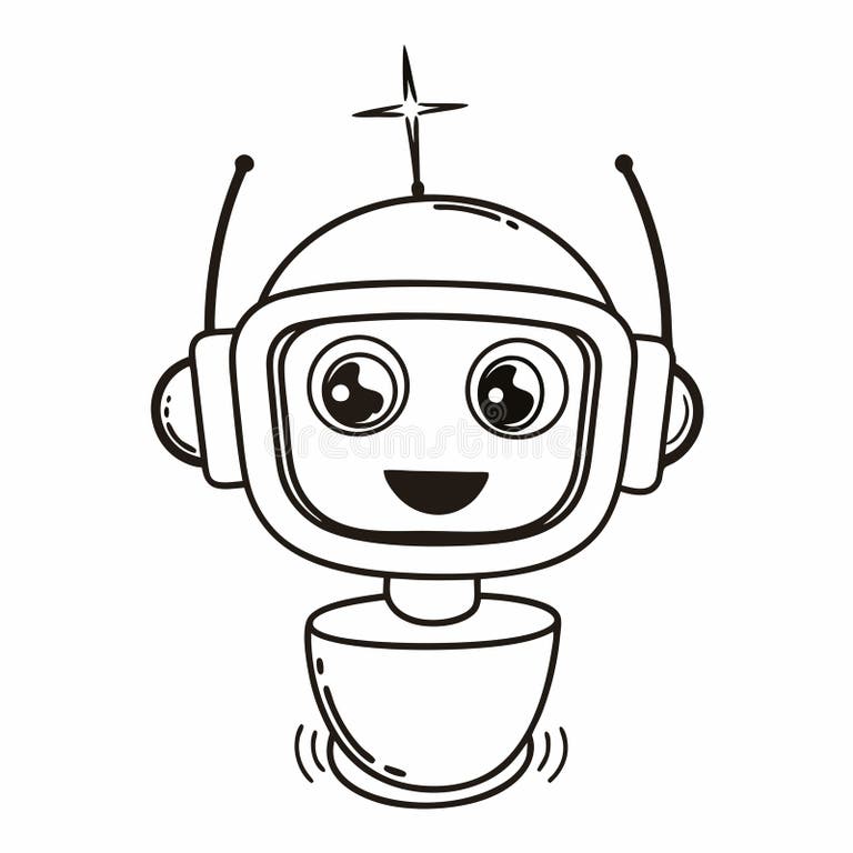 Smart AI Assistant Icon . Your Friendly Digital Chatbot Stock Vector ...
