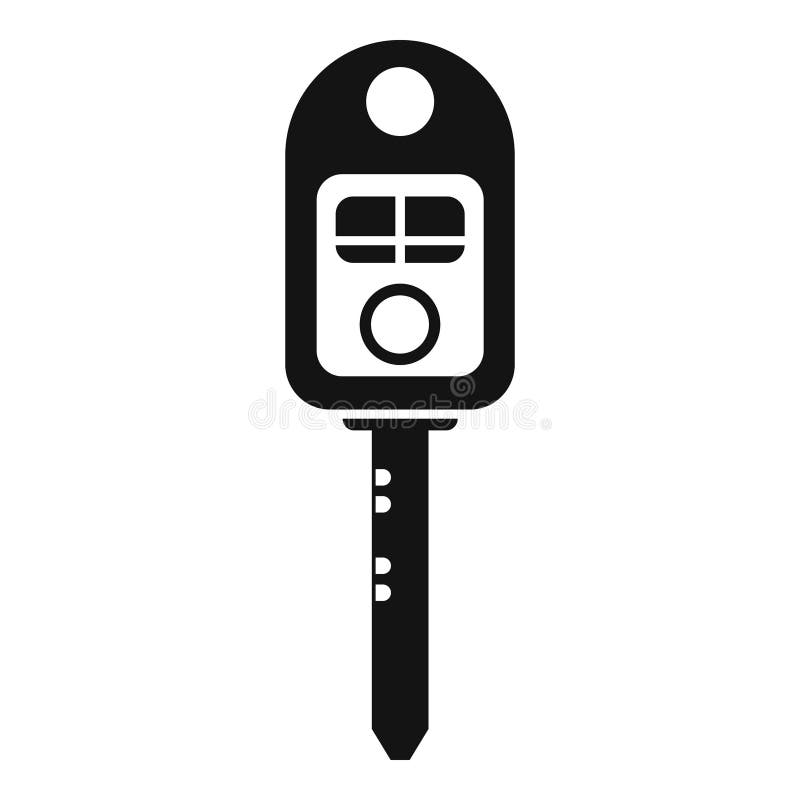 Smart Alarm Key Icon Simple Vector. Vehicle Electronic Stock Vector ...