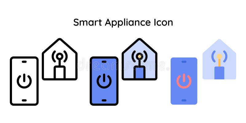 Smart Appliance Icon stock vector. Illustration of system - 315845728