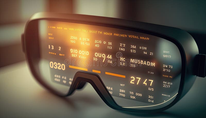 Smart AR Glasses Technology Concept. Customer Using AR Application To ...