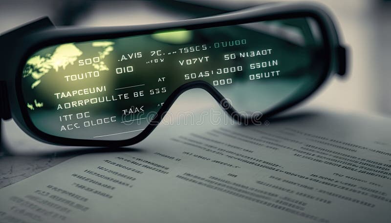 Smart AR Glasses Technology Concept. Customer Using AR Application To ...