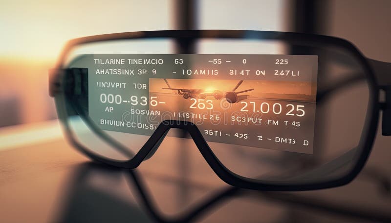 Smart AR Glasses Technology Concept. Customer Using AR Application To ...