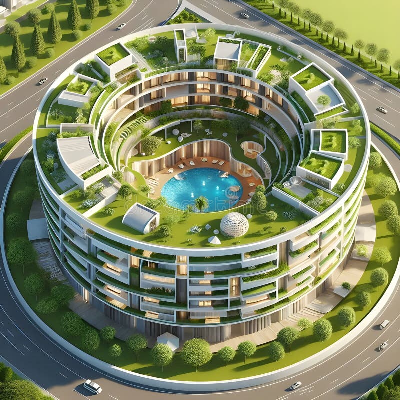 Smart Architecture Solutions for Future Cities Stock Photo - Image of ...