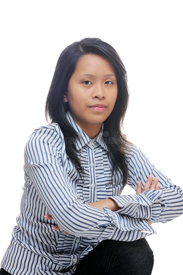 Smart asian lady stock image. Image of portrait, chinese - 27944707