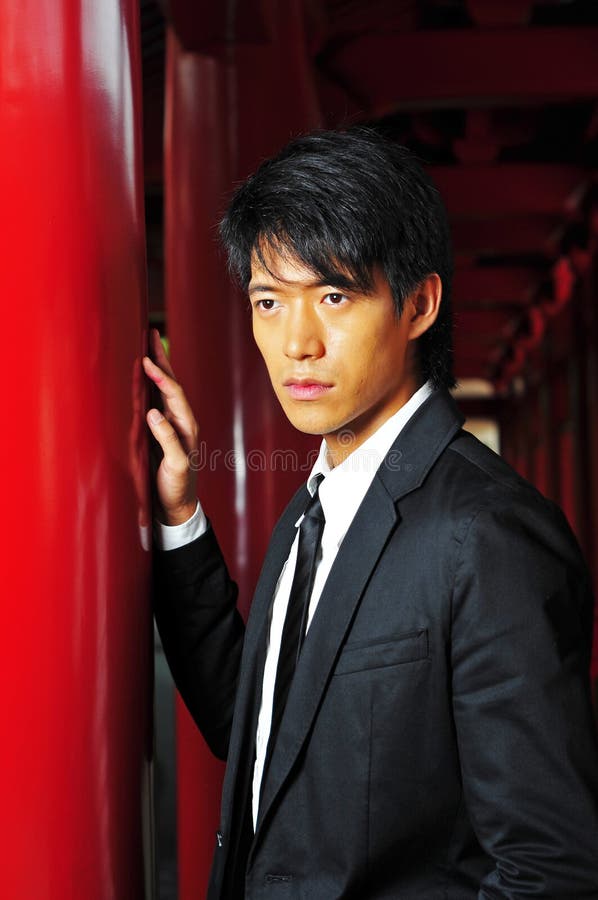Smart Asian Man in Temple stock photo. Image of show, agent - 9409194