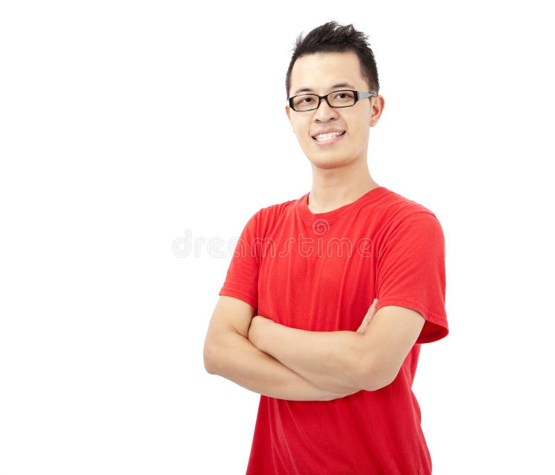 Smart asian young man stock photo. Image of body, portrait - 23052090