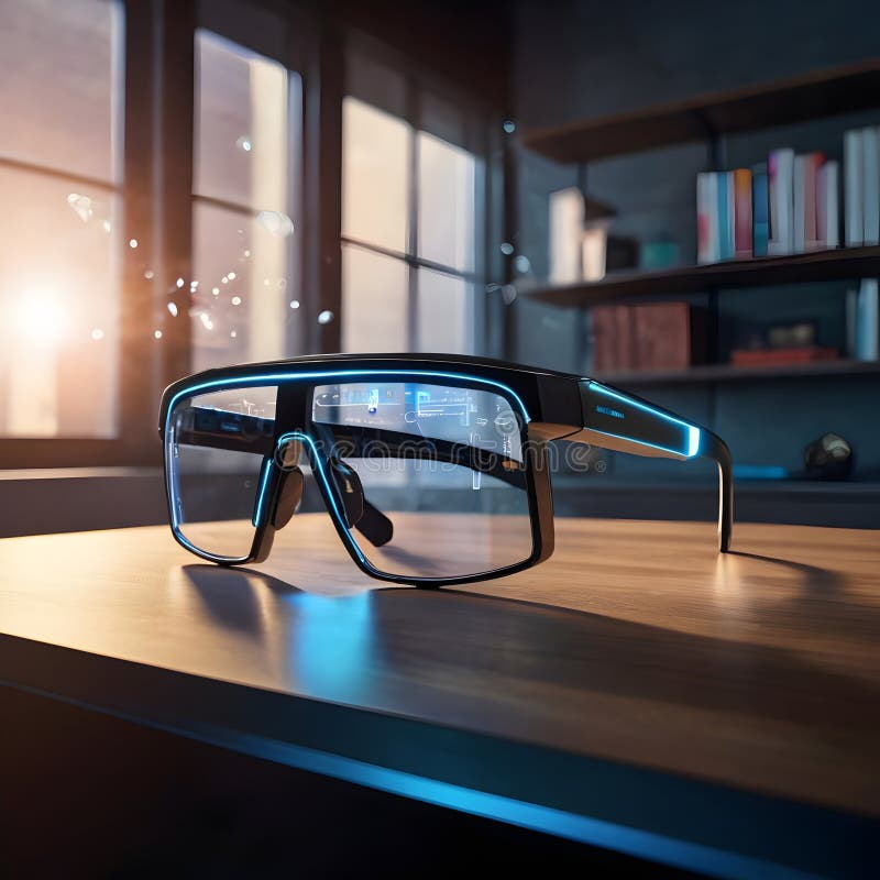 Smart Augmented Reality Glasses with Virtual Interface Stock ...
