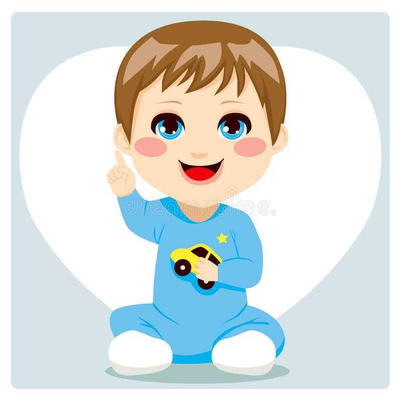 Smart Baby Boy stock vector. Illustration of adorable - 26925916