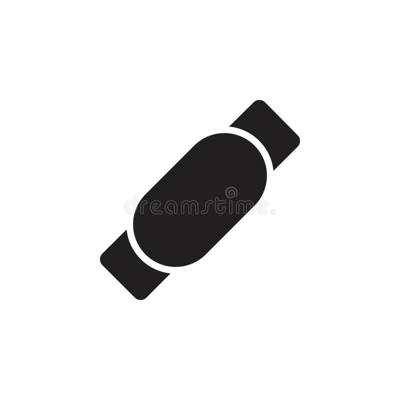 Smart Band Icon Flat Line Illustration Stock Vector - Illustration of ...