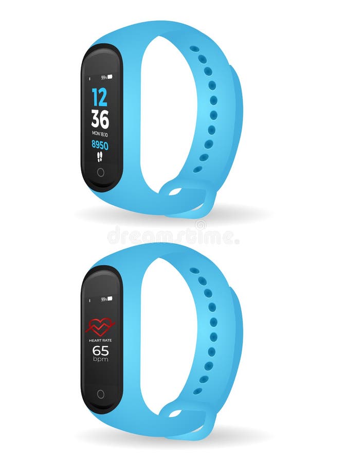 Smart band stock vector. Illustration of tracker, design - 245474378